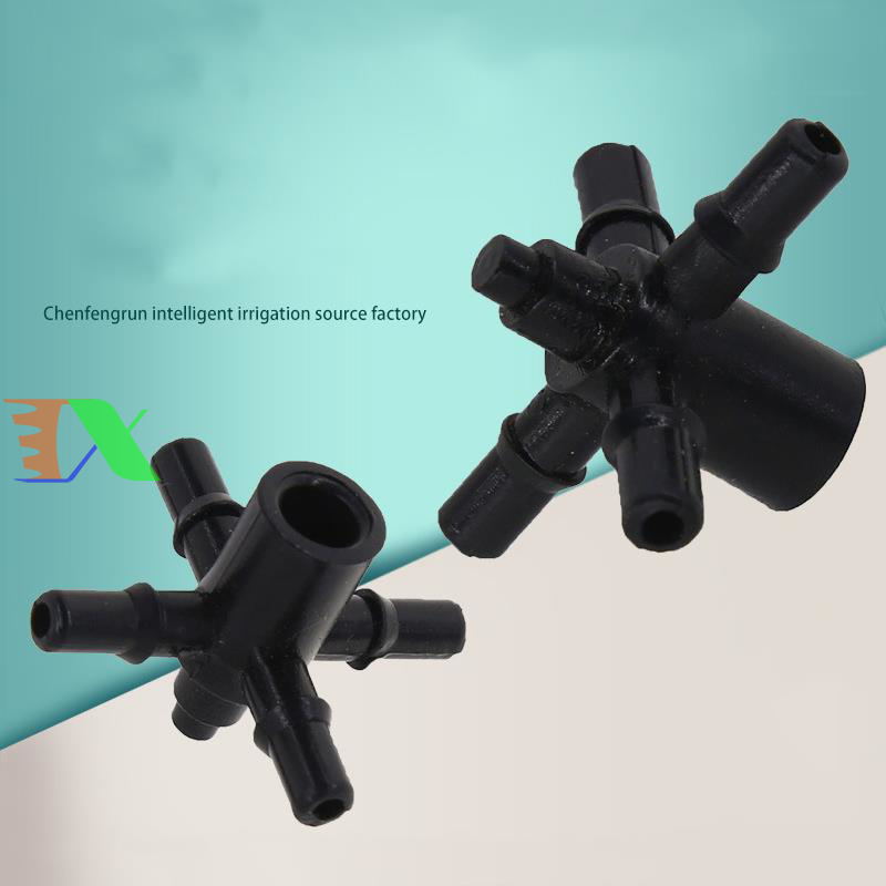 Tê chia 5 CHIA4.35, 1 đầu trơn 4 mm, 4 đầu gân 3/5, Bộ chia 4 cho dây ...